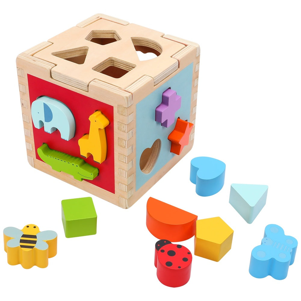 Squirrel Play Wooden Sorting Cube
