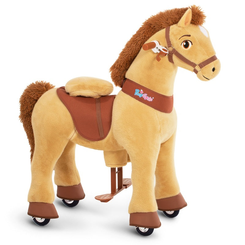 Ponycycle Brown Horse Ride On With Brakes